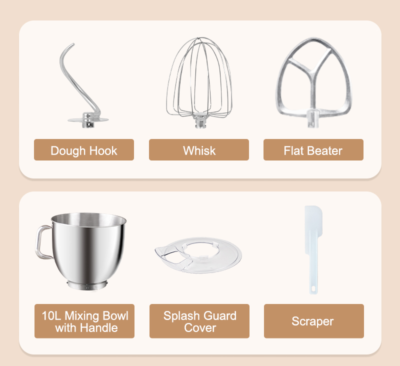 SUNATUR 顺然 Heavy Duty Stand Mixer High Power Kitchen Mixer 2200W/10L (SM-15110N/SM15110NL ...