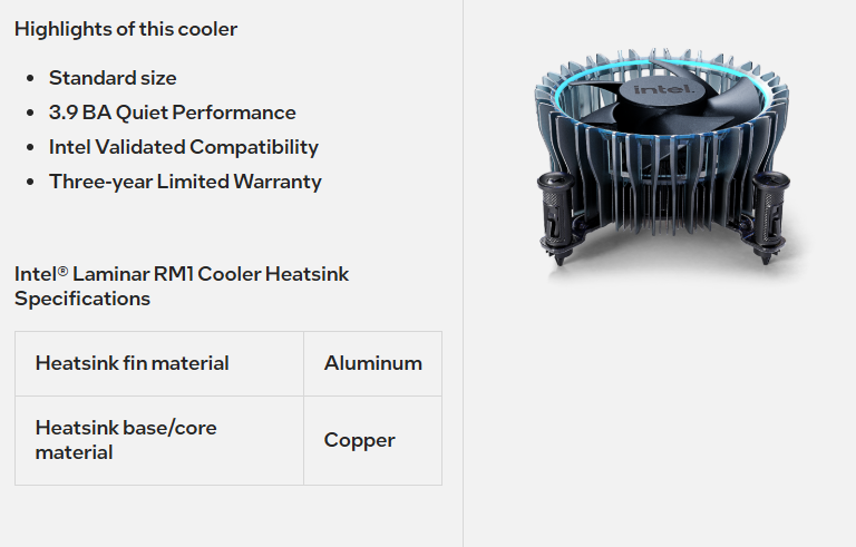 INTEL LAMINAR RM1 | FOR INTEL 12TH/13TH/14TH GEN PROCESSOR | SOCKET ...