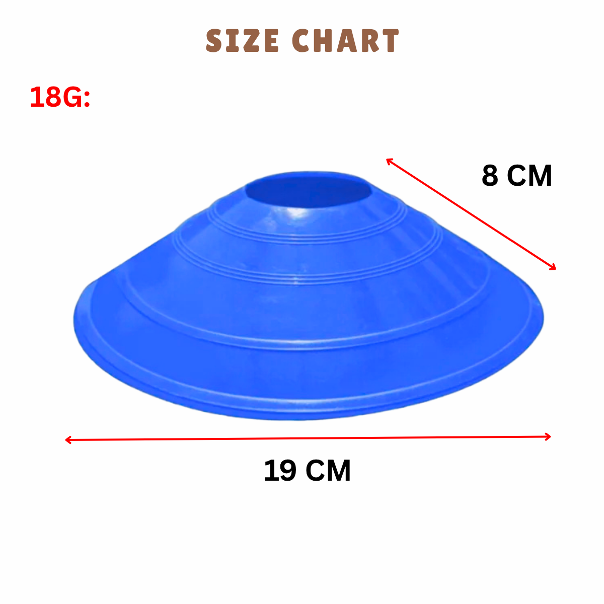 Kon Latihan Bola Sepak 1PCS Soccer Training Cone Sport Agility Cone ...