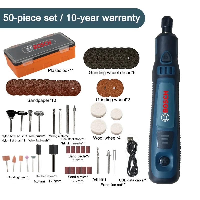 Bosch Mini Grinder Engraver Pen Wireless Electric Jade Carving Set ...