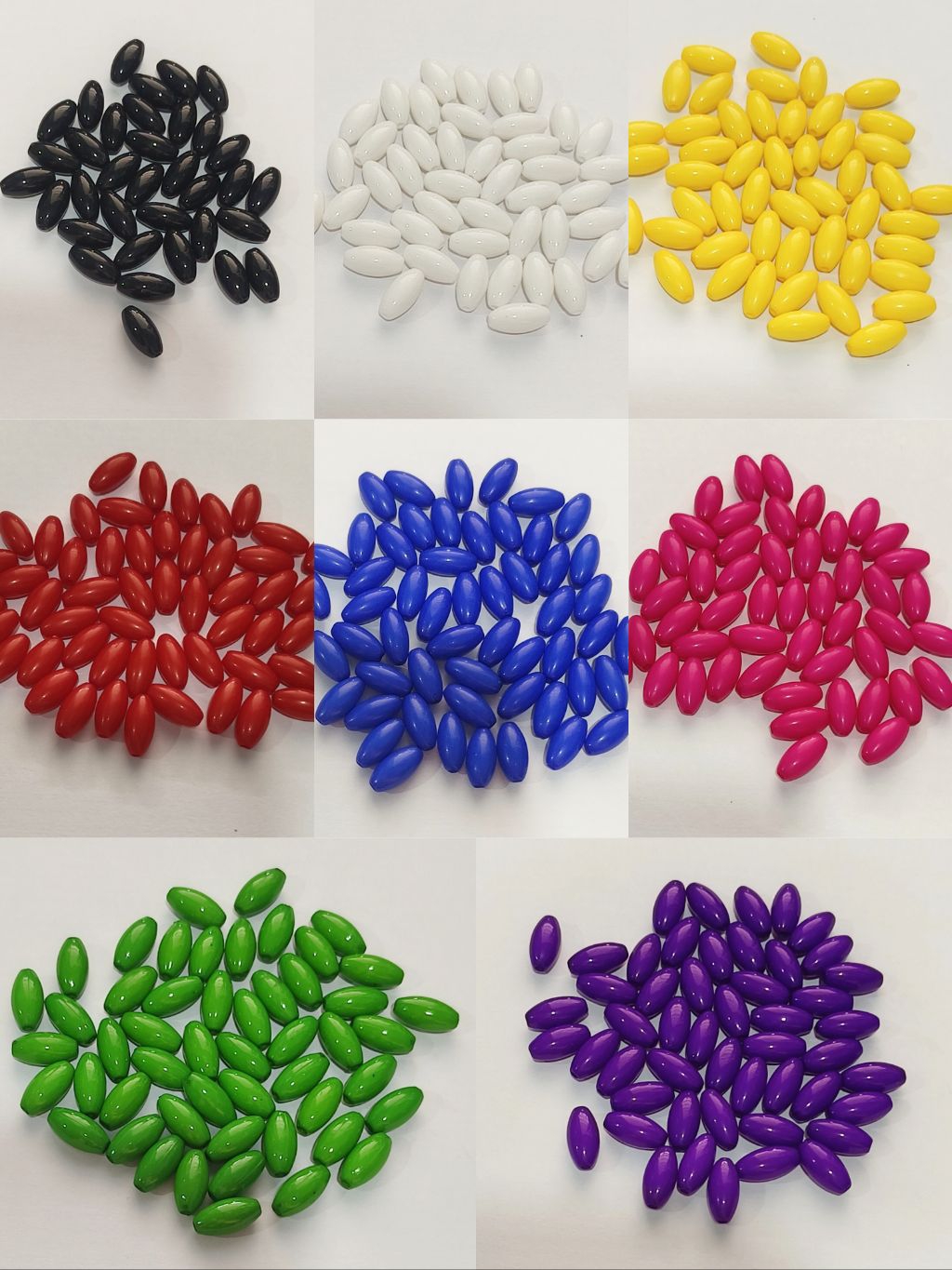 6x12mm Manik Padi Akrilik/Acrylic Rice Beads(15g+-) | Shopee Malaysia
