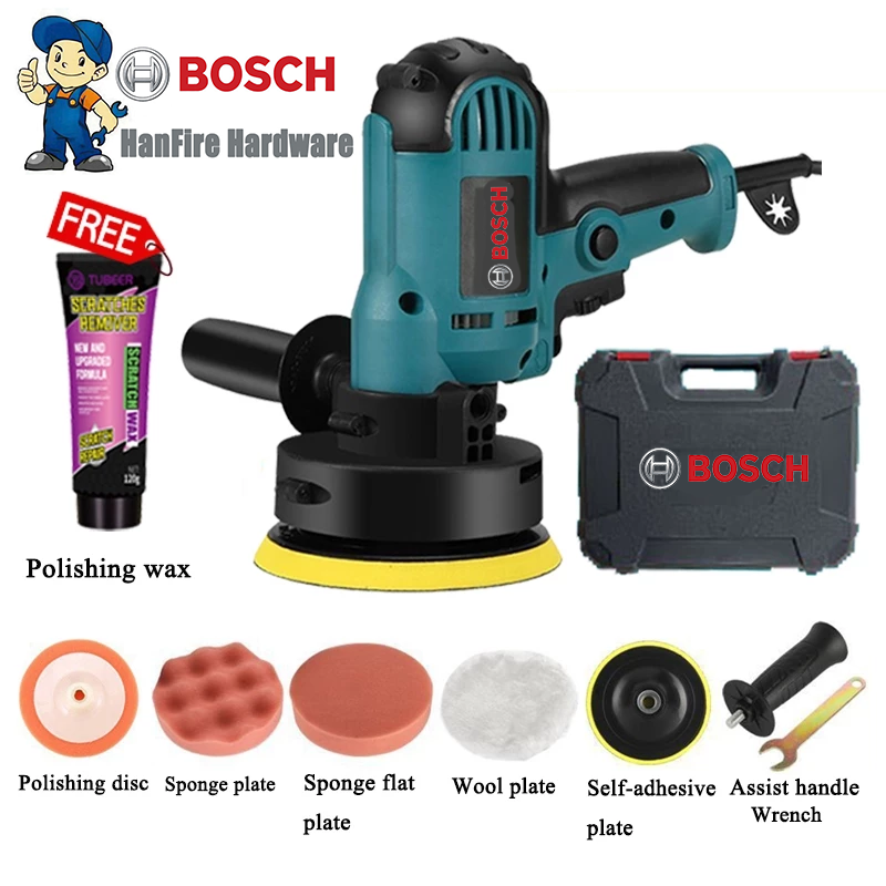 Bosch mesin polish kereta 850W sander machine 5-Inch car polish machine ...