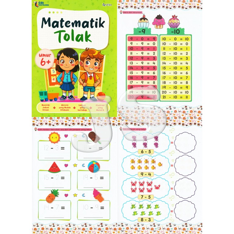 (SI)SIRI KENYALANG MATEMATIK : TAMBAH & TOLAK & DARAB & BAHAGI | UMUR 6 ...