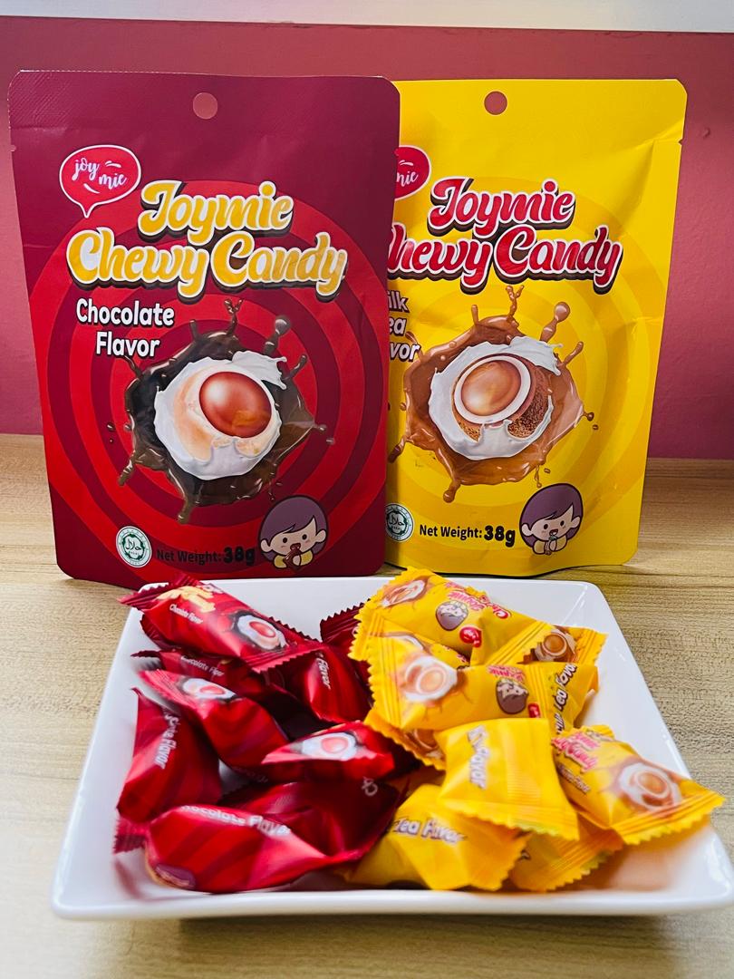 [Stok Sedia/Halal] Joymie Gula-Gula Kenyal (Choklat/Teh Susu) 38g ...