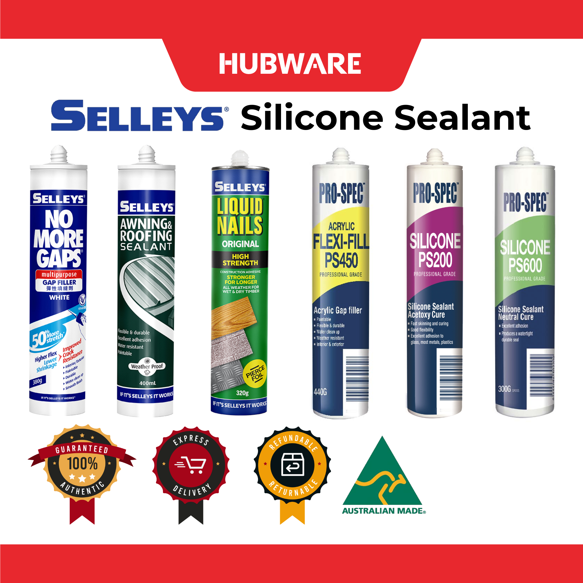SELLEYS Silicone Sealant Silikon Perekat Wet Area Speed Seal White Made ...