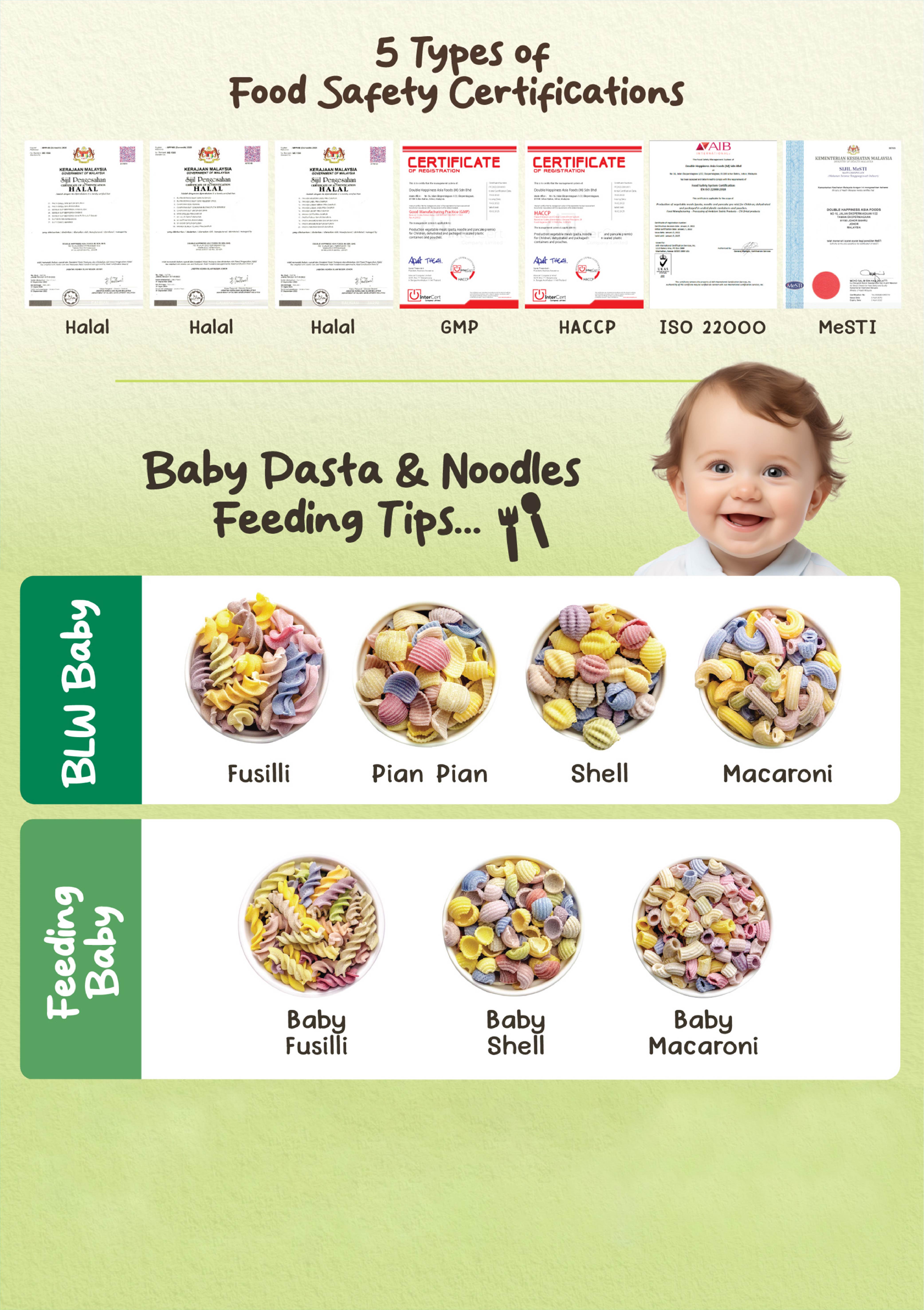 Double happiness veggie pasta/ Pasta /Mee Sayur/baby food / makanan ...