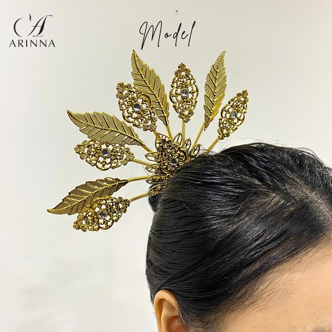 ARINNA Cucuk Sanggul Jurai Tradisional Tunang Nikah Pengantin Clip ...