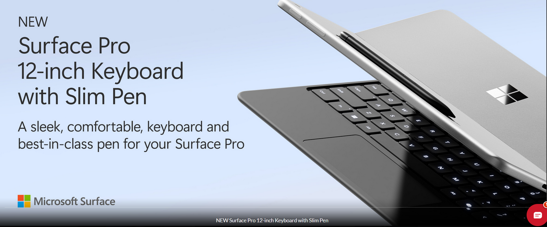 Microsoft Surface Pro 12-inch Keyboard with Slim Pen 2nd Edition ...