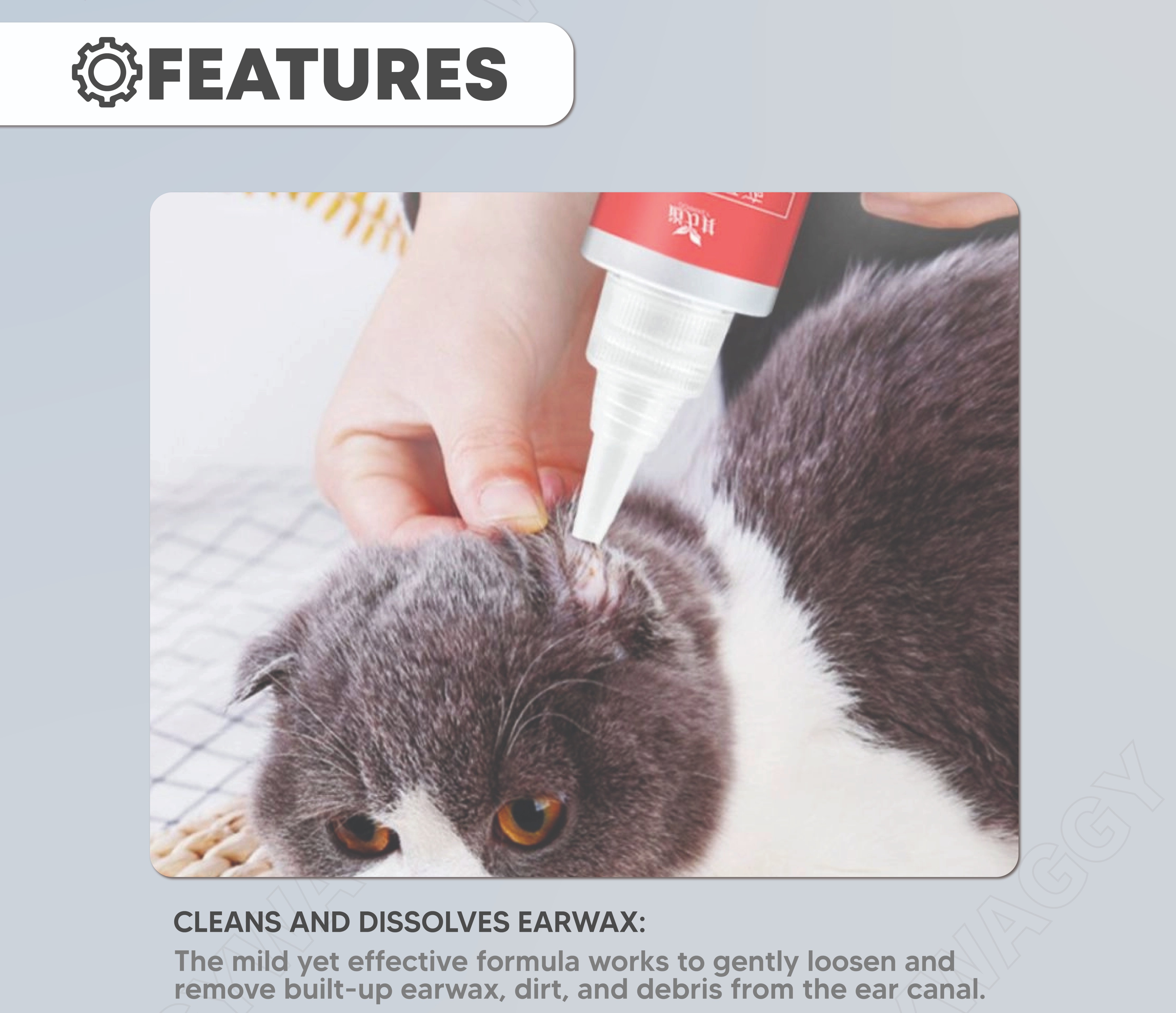 Pet Ear Drop Anti Ear Mites Earwax Remover Ubat Bersihkan Telinga ...