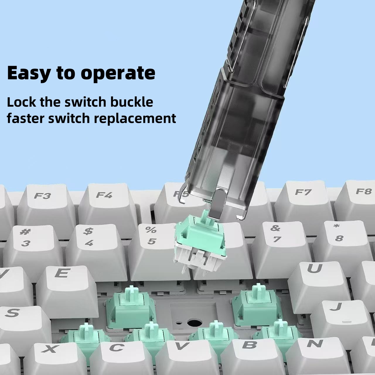 2-in-1 Switch Puller Four-Jaw Keycap Puller DIY Keycap Puller for ...
