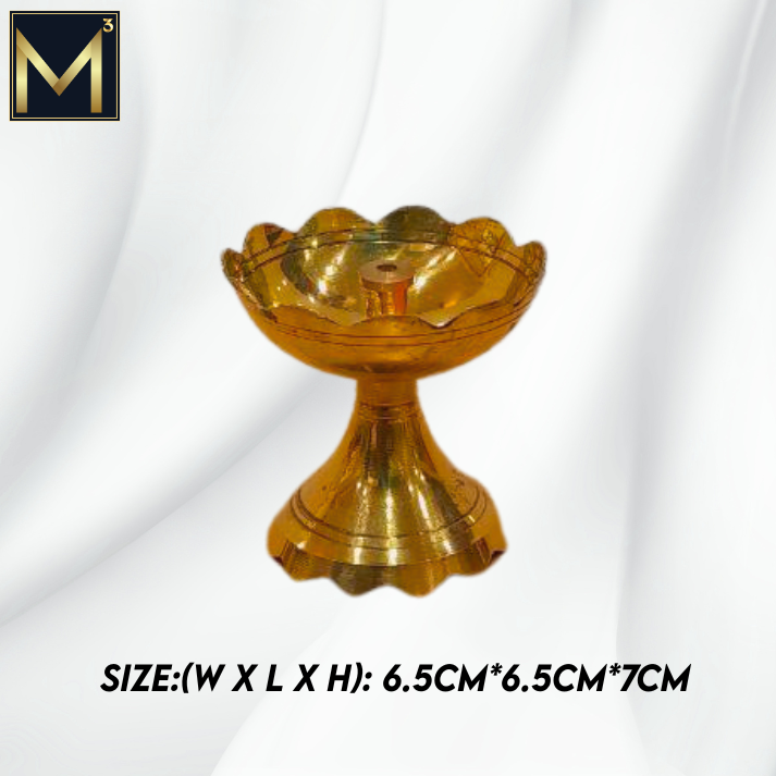 Traditional Brass Deva Jothi Vilakku Pooja Oil Lamp | Shopee Malaysia