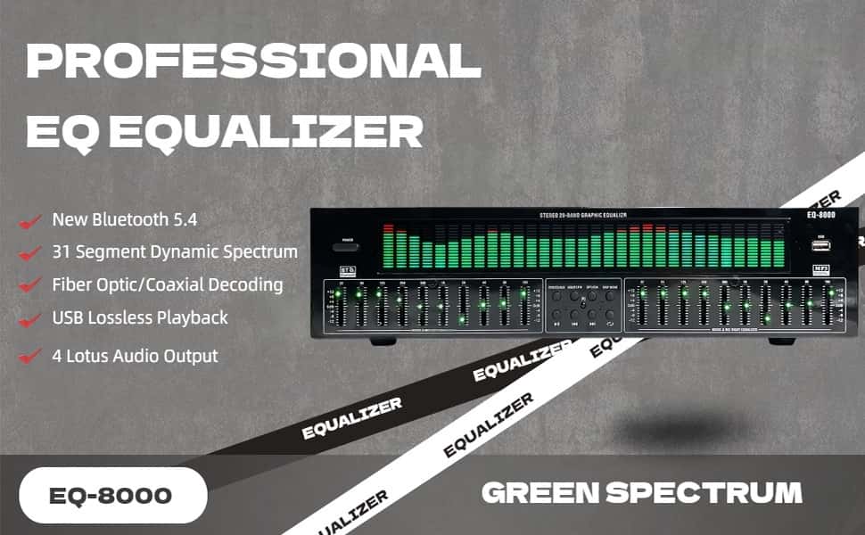 Sunbuck 31-Band Audio Equalizer, Stereo Graphics Equalizer, Audio ...