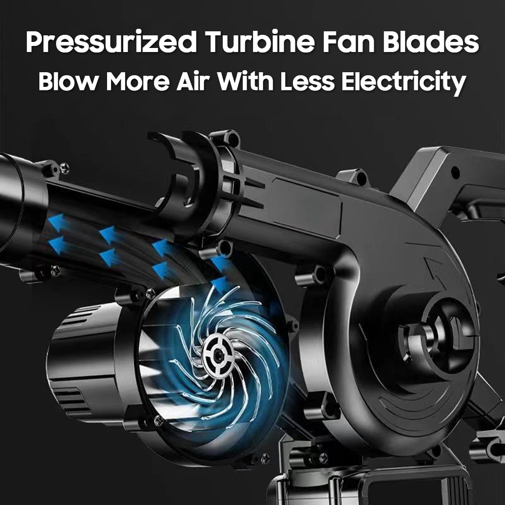 Electric Cordless Air Blower & Vacuum 2 in 1 Blower Vacuum Cleaner Leaf ...