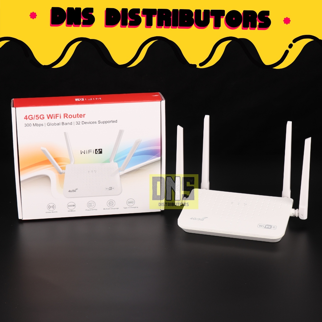 4G CPE Home Router C600 WiFi6 Modem Unlimited WiFi Internet Support All ...