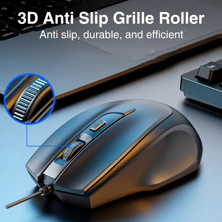 HP M150 ENTRY LEVEL USB WIRED OPTICAL SENSOR GAMING MOUSE 4 BUTTONS ...