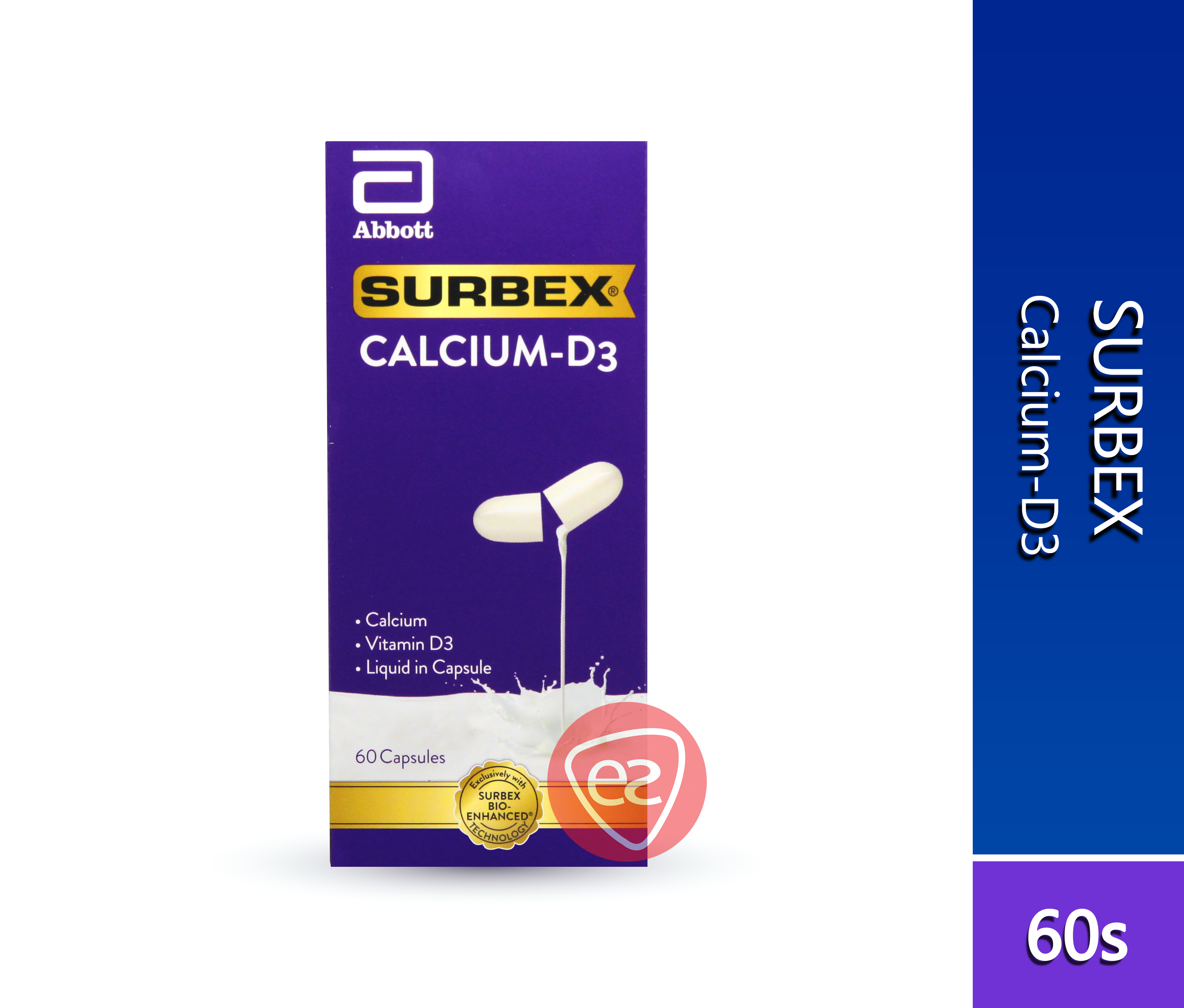 Abbott Surbex Calcium-D3 Bio-Enhanced Liquid Calcium & Vitamin D3 ...