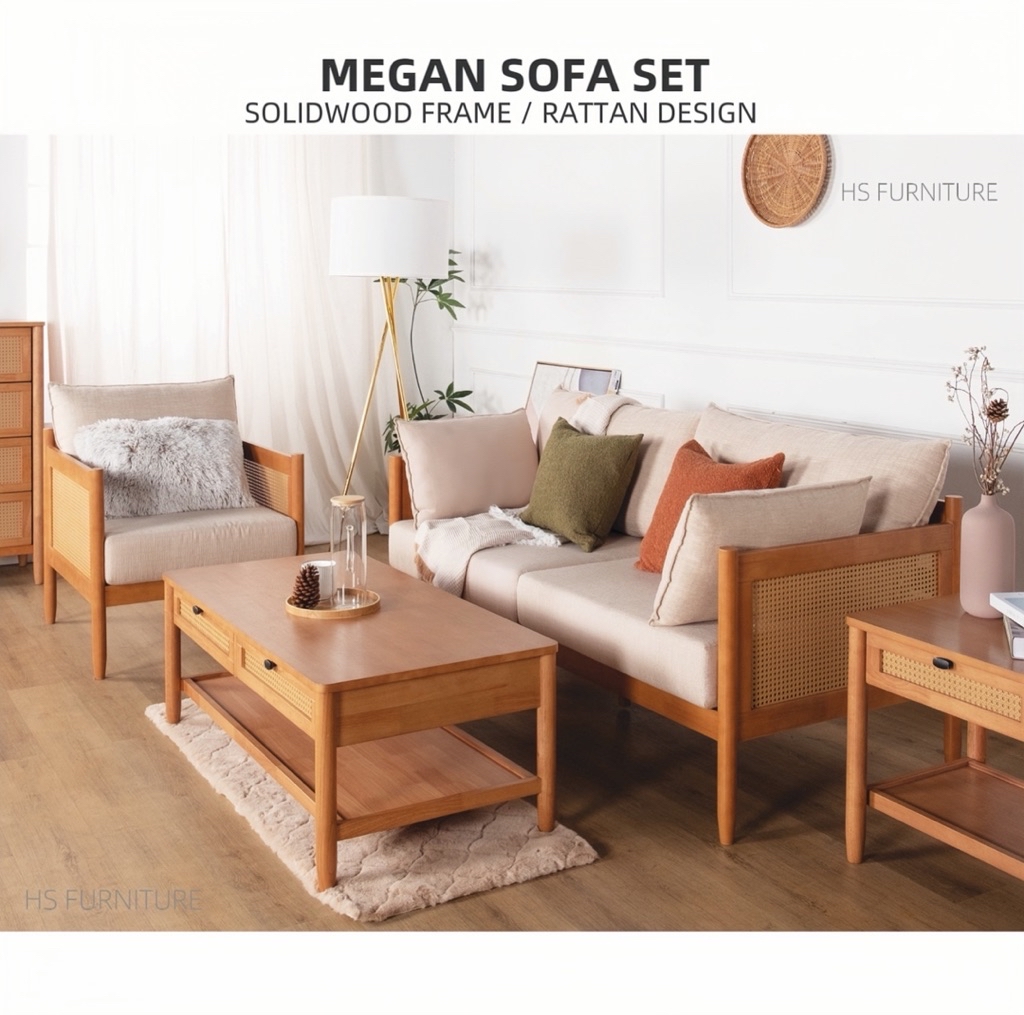 HS FURNITURE | MEGAN SOFA | SOLIDWOOD SOFA | SOFA MUJI | SOFA MODERN ...