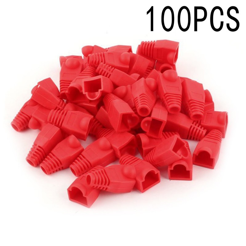 100Pcs Cable Connector Boots/Rubber Boot Cover Cap/Network Connector ...