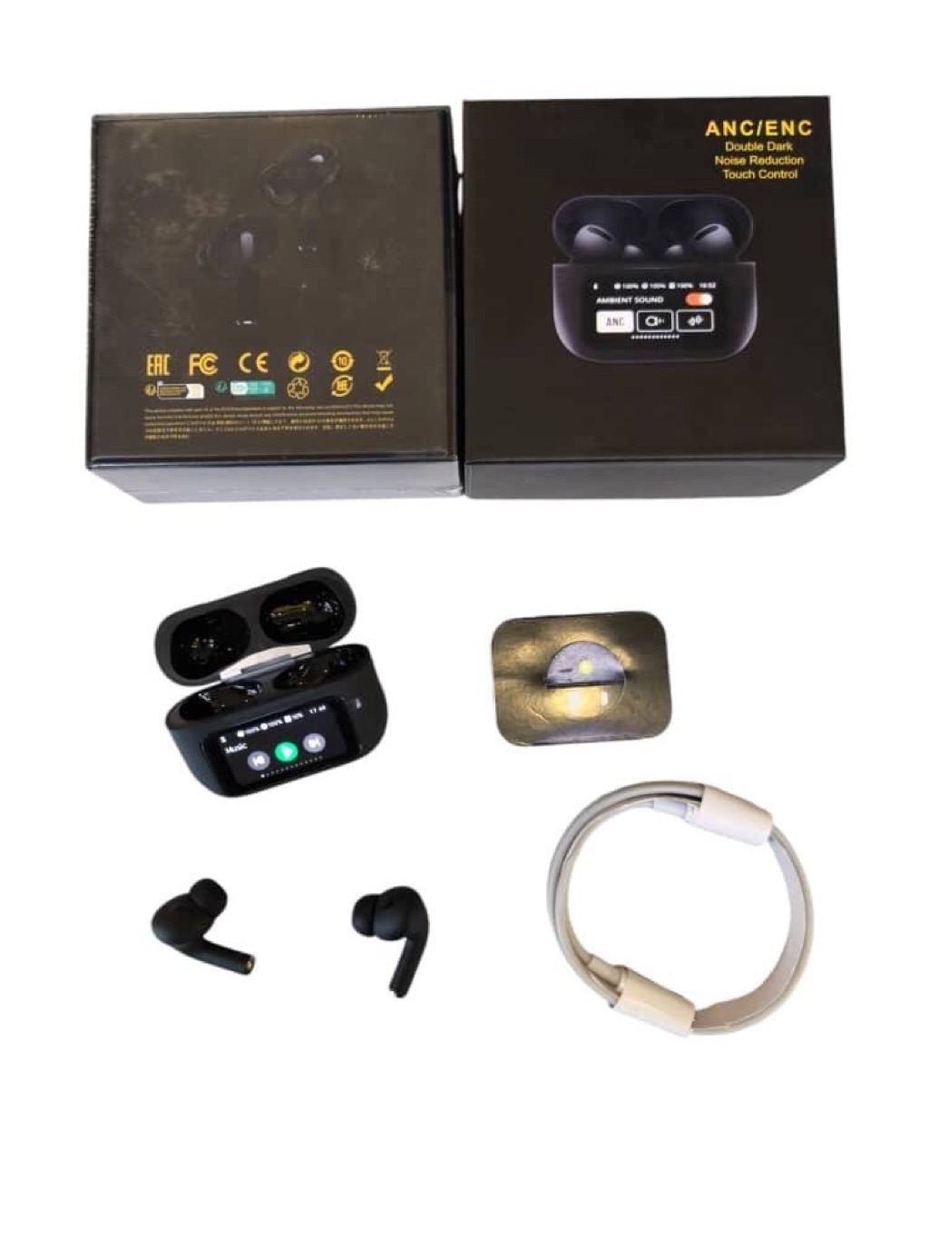APL PRO 2 Bluetooth Earphone 🎧 LCD Display | ANC ENC Noise Cancelling ...