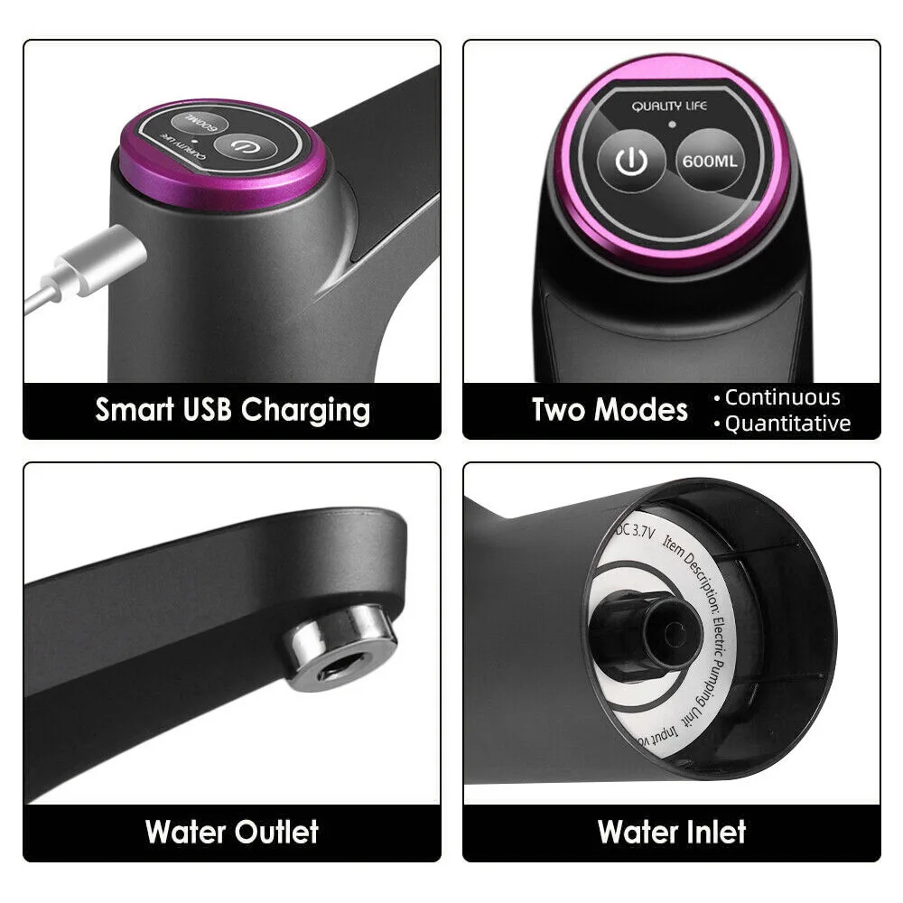 Dispenser Air Elektrik USB Pintar – Pam Botol Galon & Minuman Minum ...