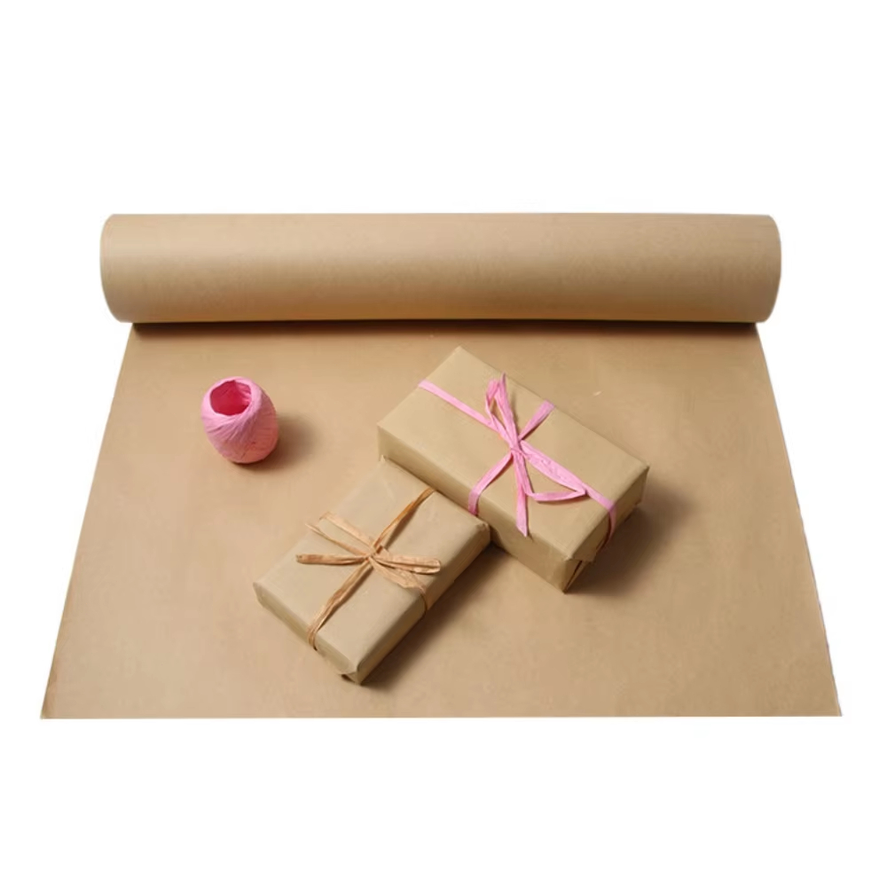 30M Brown Kraft Paper Roll - Kertas Pembungkus Hadiah Eco-Friendly ...