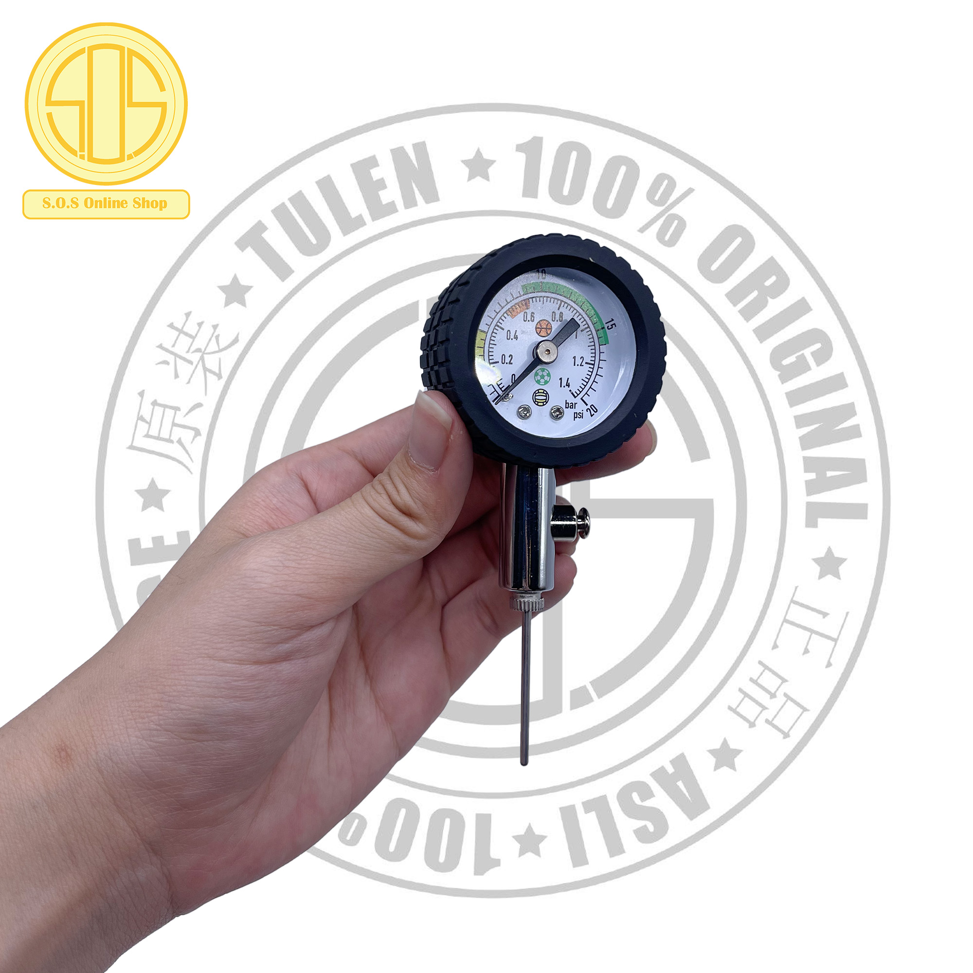 Barometer Inflatable Ball Air Pressure Meter Ball Pressure Gauge 20psi ...