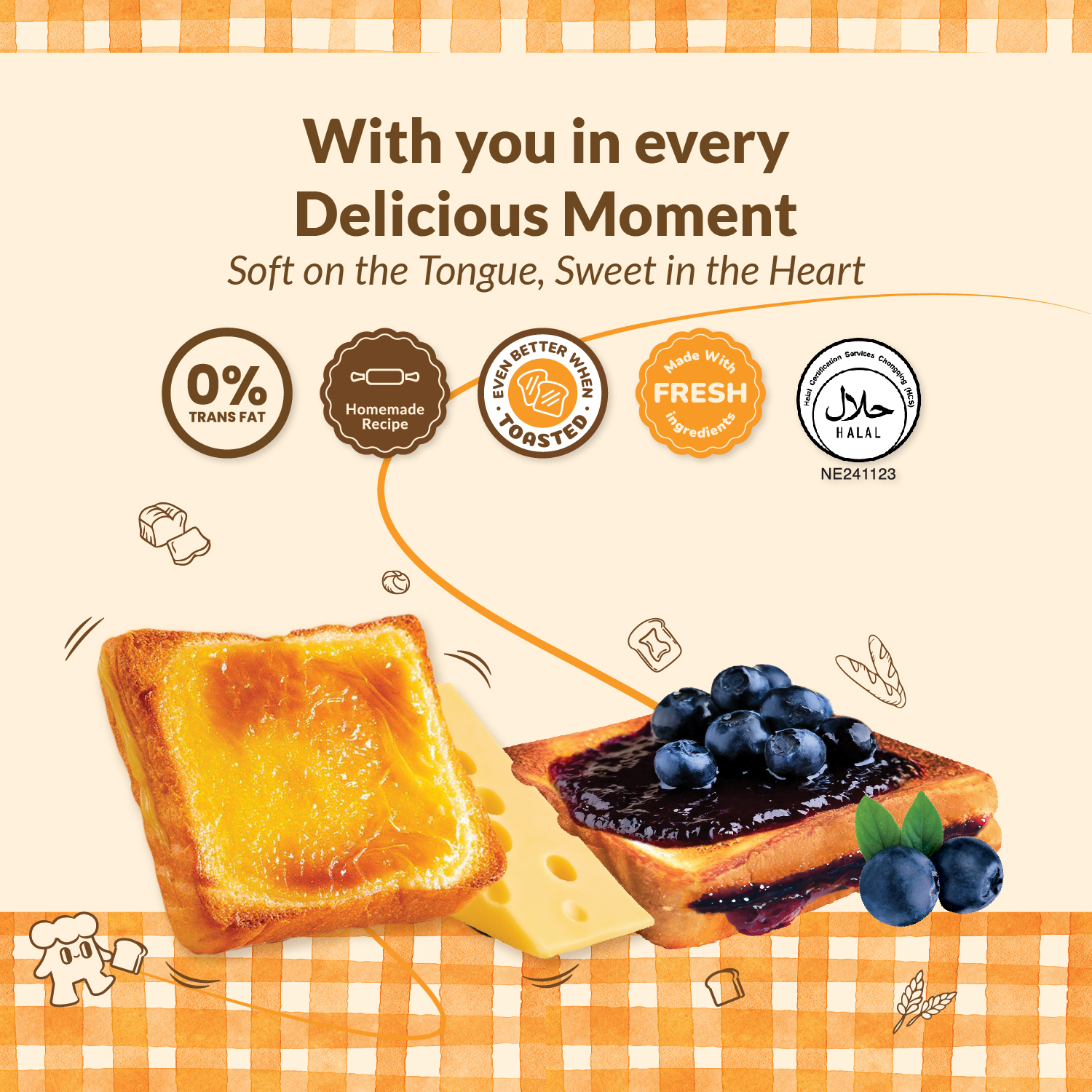 [SET C | 2Flavours x 6Packs] Ooobun HALAL Mixed Flavoured Toast SET C ...