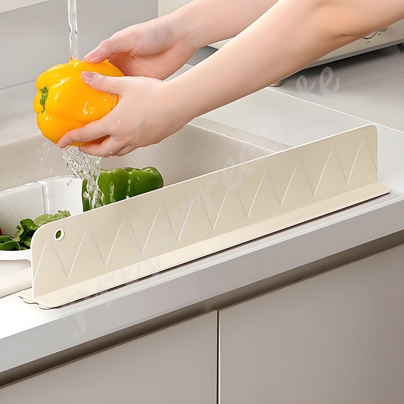 water retaining board Kitchen and bathroom soft silicone sink splash ...