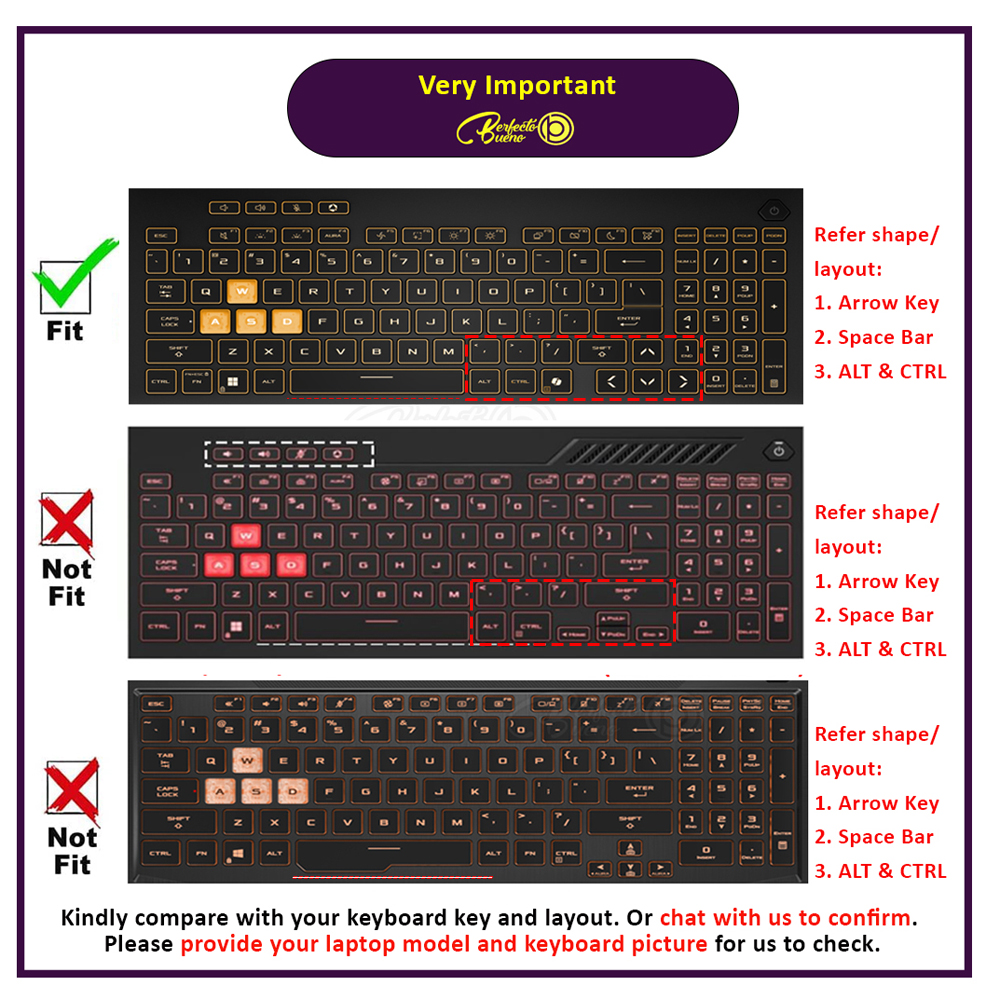 Keyboard Protector For ASUS TUF Gaming F16 FX608J FX608 2025 / ASUS TUF ...