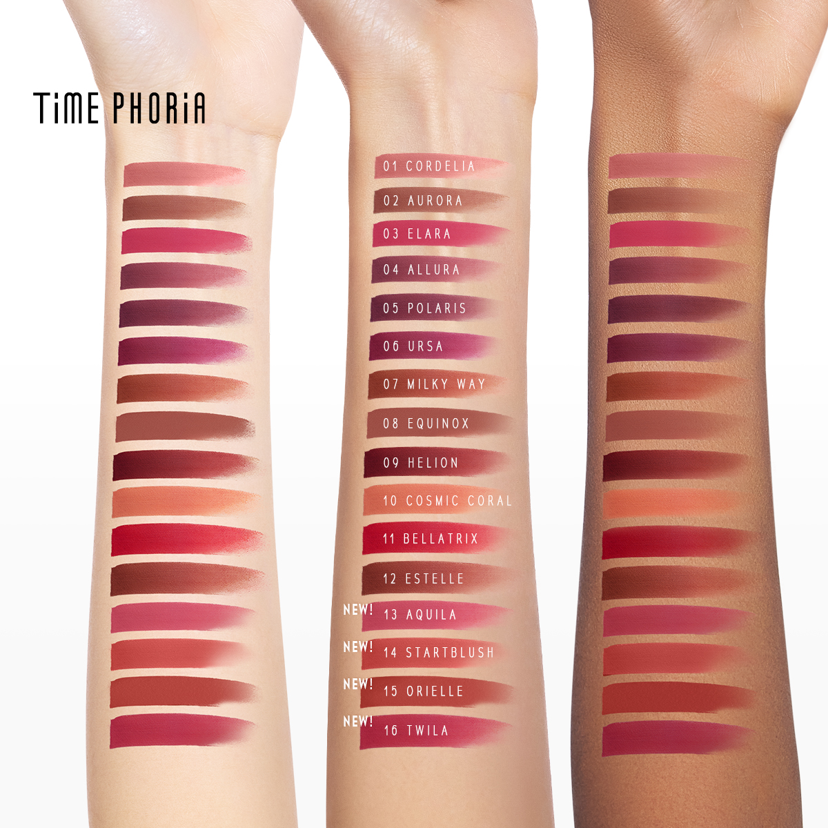 TIME PHORIA - Nebula Velvet Lip Cream Lipstick Waterproof Tahan Lama ...