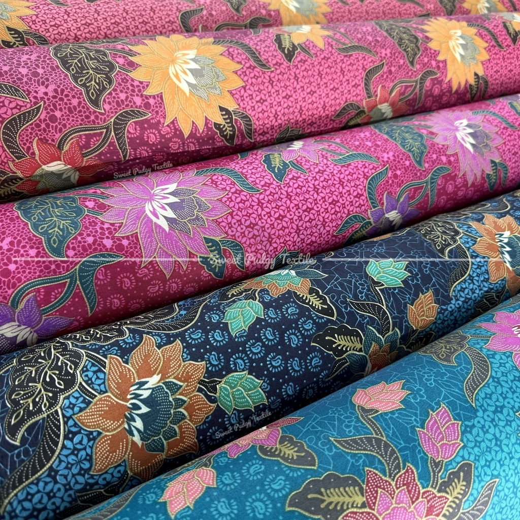 Kain Batik Polyester Cotton 48 Inci / Polyester Cotton Batik Printed ...