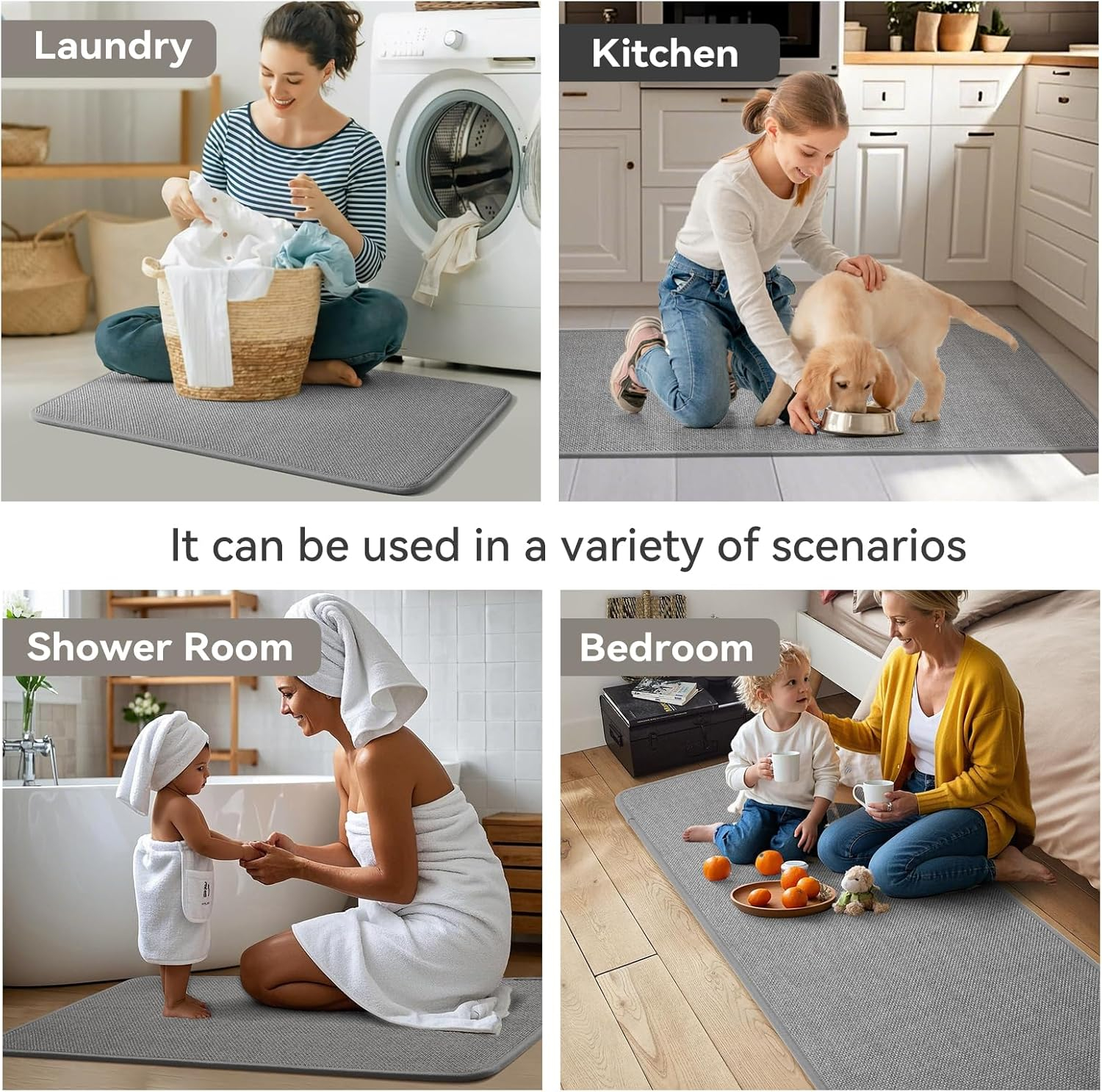SEVENWOOD Karpet Dapur Kitchen Carpet Anti-Slip Oil Proof Waterproof ...