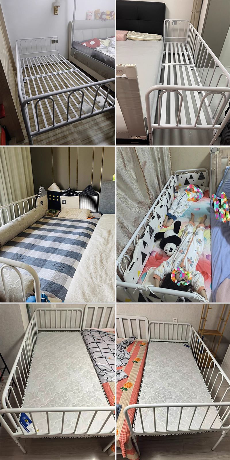 𝙍𝙚𝙖𝙙𝙮 𝙎𝙩𝙤𝙘𝙠 Iron Baby Bed Katil Baby Expandable Formaldehyde-Free ...