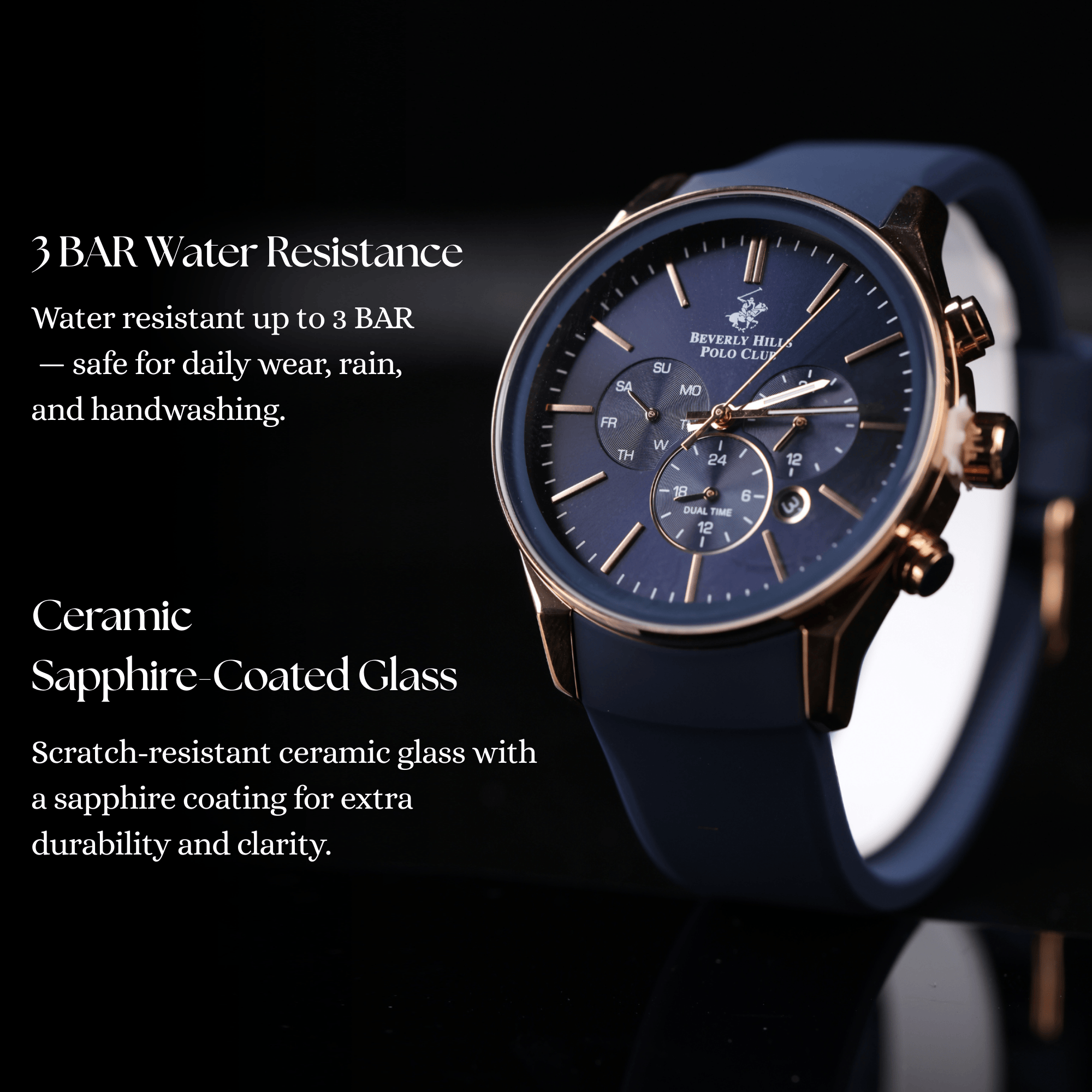[ONLY TODAY B1F1!]Beverly Hills Polo Club BHPC Jam Tangan Lelaki Men's ...
