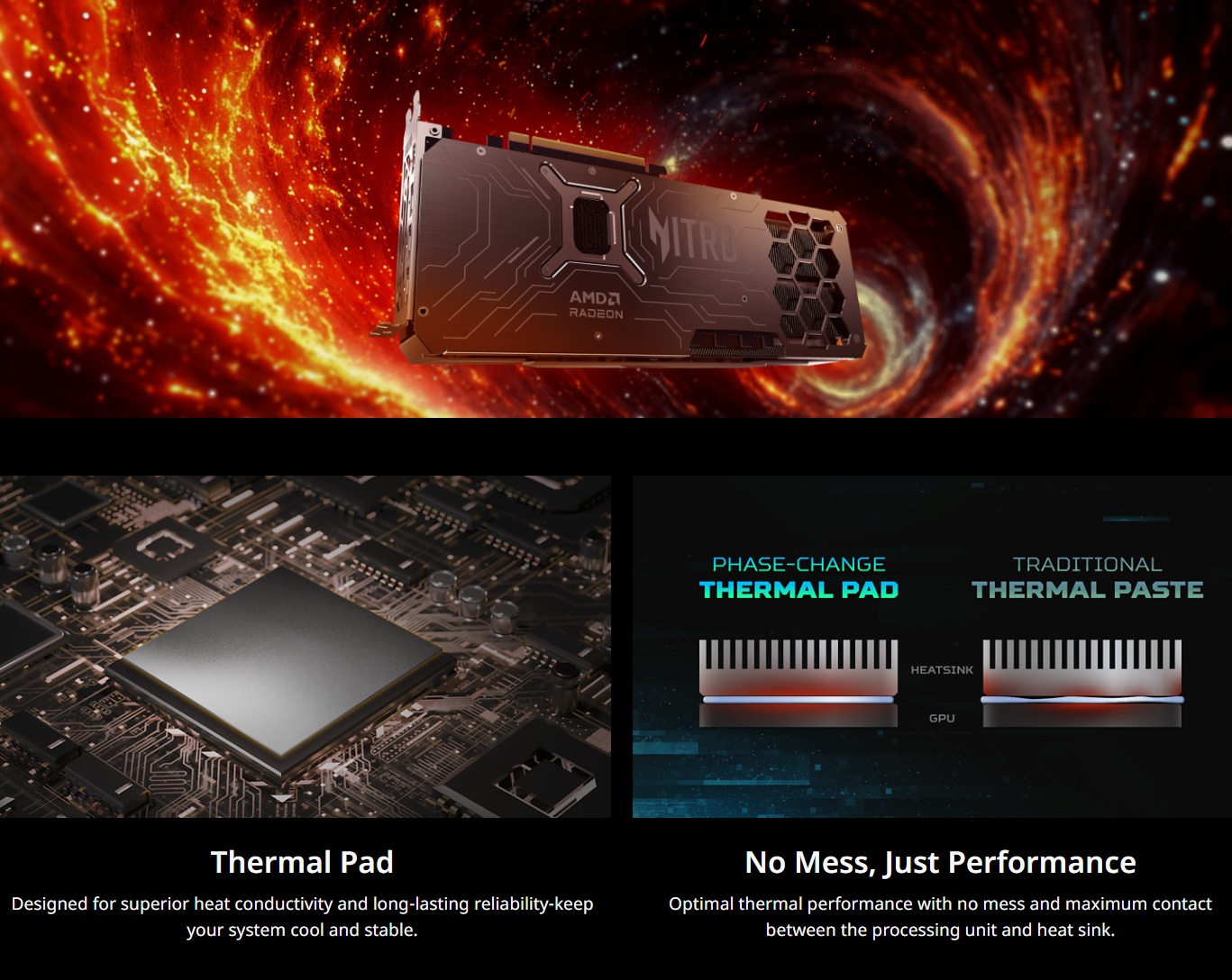 Acer Radeon RX 9070 / RX 9070 XT Nitro OC 16GB GDDR6 Graphic Card ...