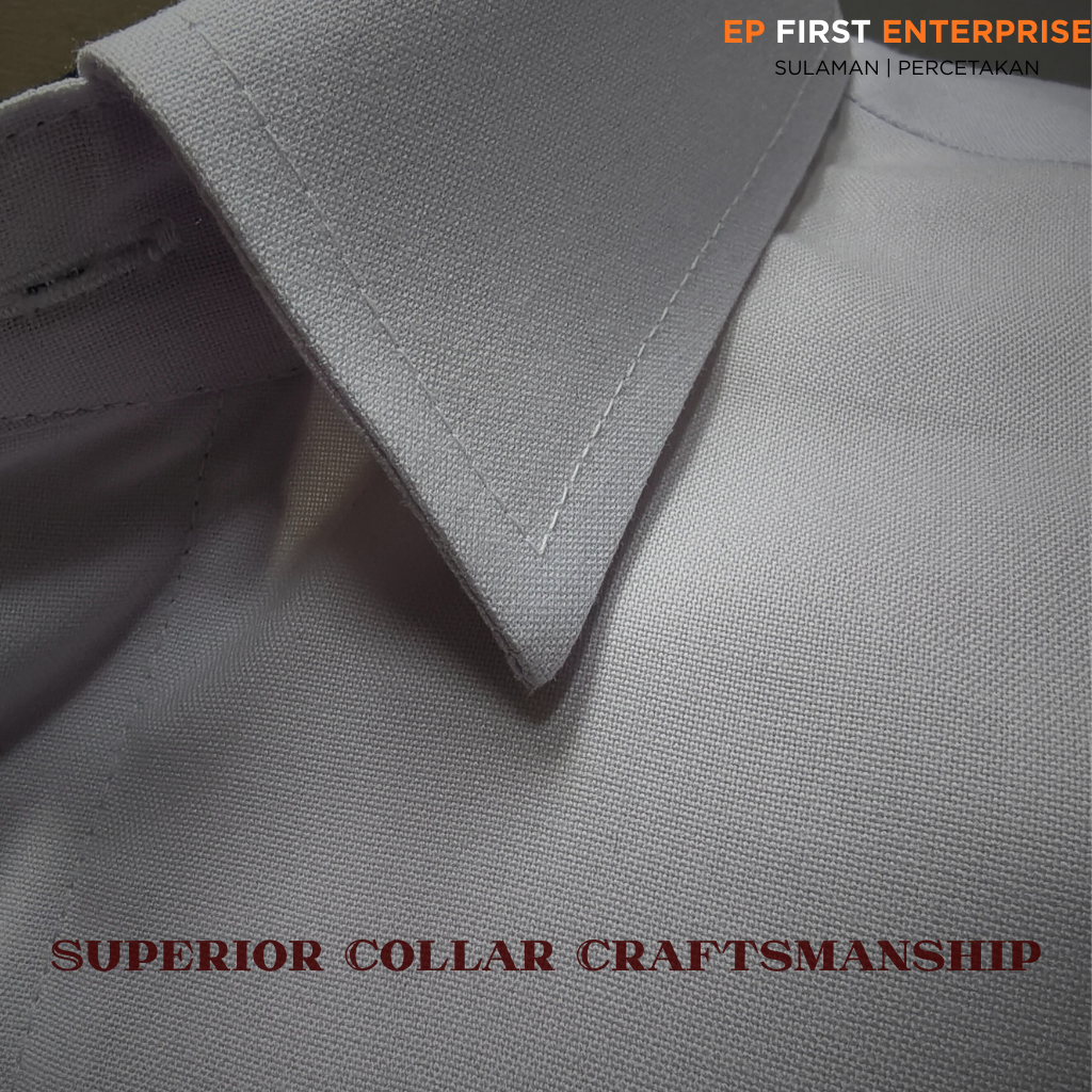 KPM Baju Korporat Putih – Premium White Corporate Shirt | XS to 10XL ...