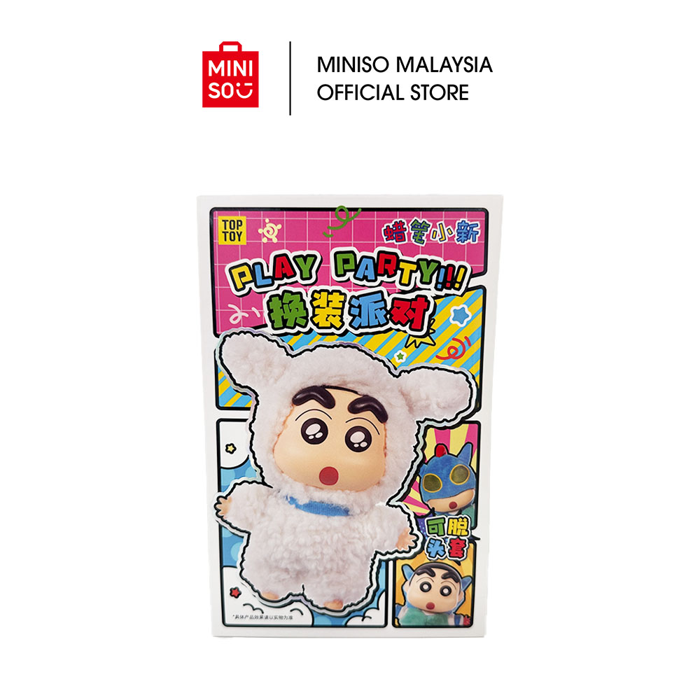 MINISO CRAYON SHINCHAN Play Party Series Vinyl Kotak Buta Koleksi ...