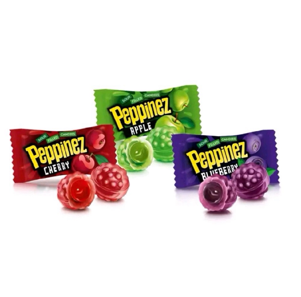 ROSHEN PEPPINEZ SOUR CANDY 500g GULA-GULA MASAM VIRAL!!! FOODS SNACK ...