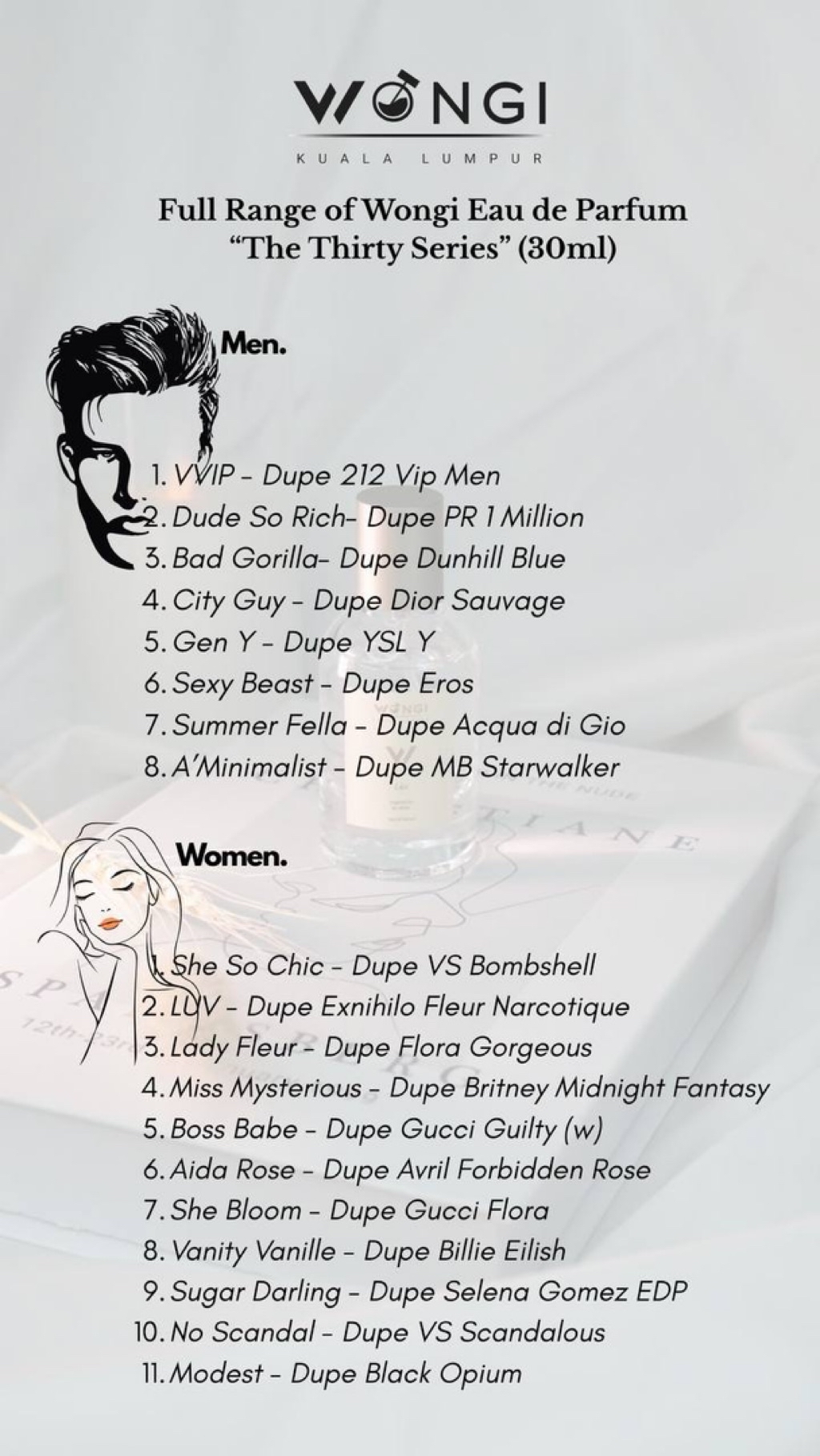 WONGI PERFUME BERTARAF ANTARABANGSA BOSS BABE, TRAVEL PACK, TAHAN LAMA ...