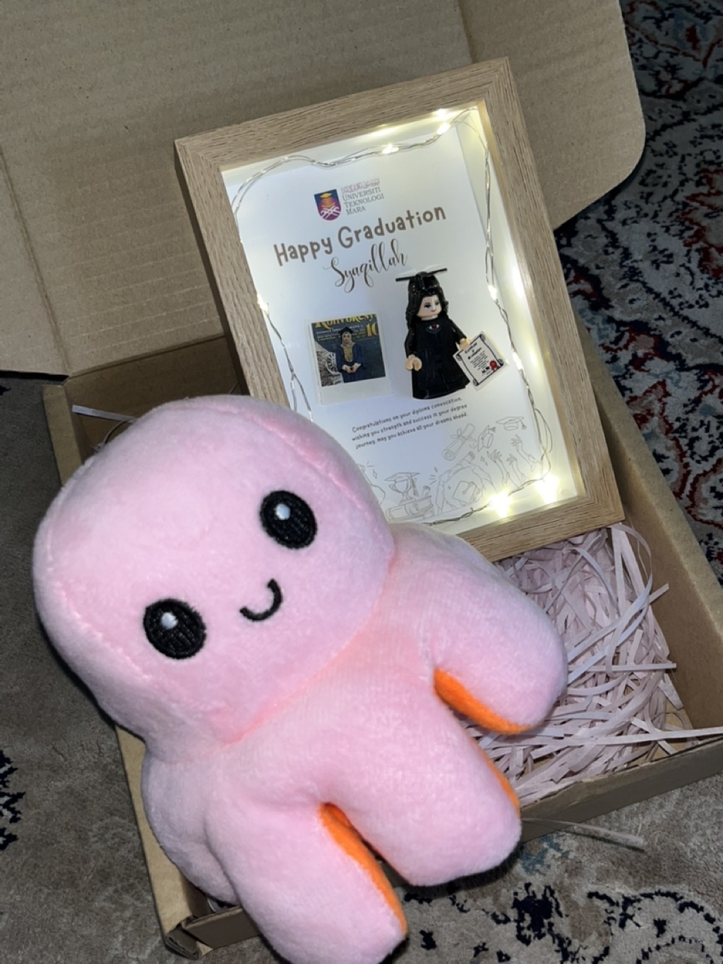 Lego in frame for convocation gift / graduation gift for student ...