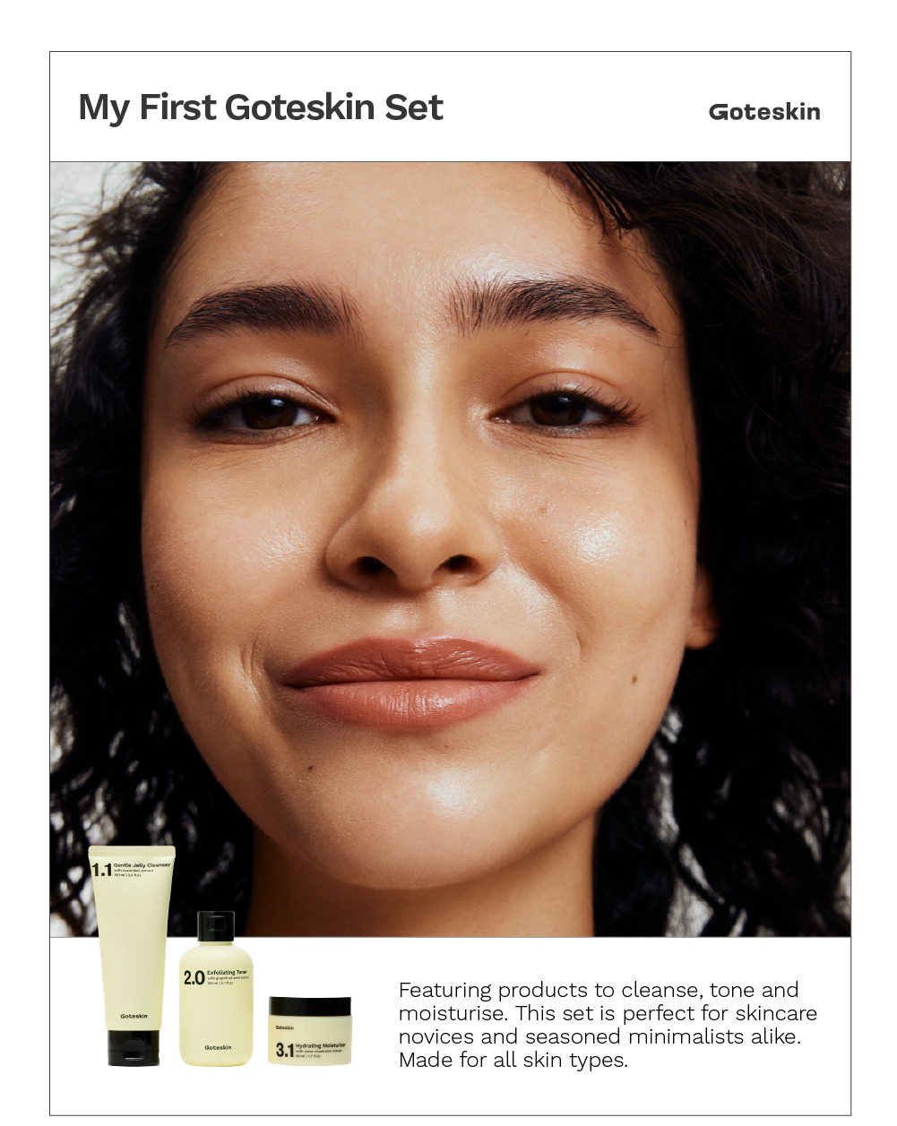 Gote My First Goteskin Set - Cleanser | Toner | Moisturizer | Pencuci ...
