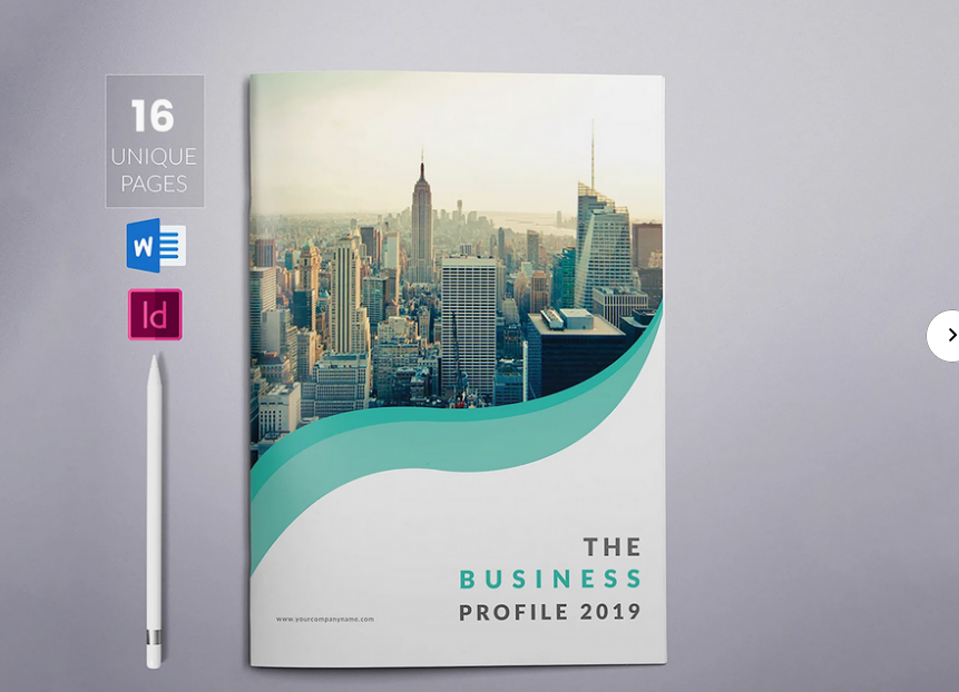 Company Profile Template Microsoft Word Editable New Design | Shopee ...