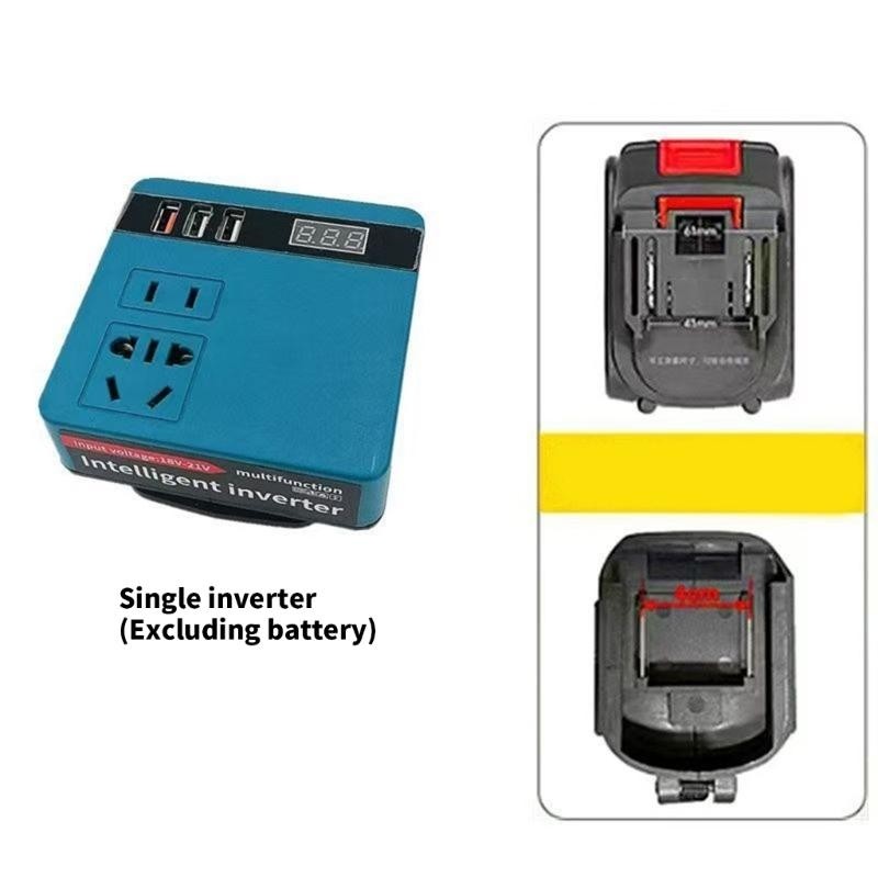 Portable Power Inverters Lithium Battery Inverter lnverter 18v to 220v ...