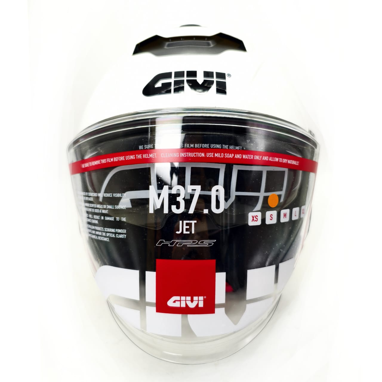 HELMET GIVI M37.0 WHITE SOLID OPEN FACE 100%ORIGINAL GIVI HELMET GIVI ...