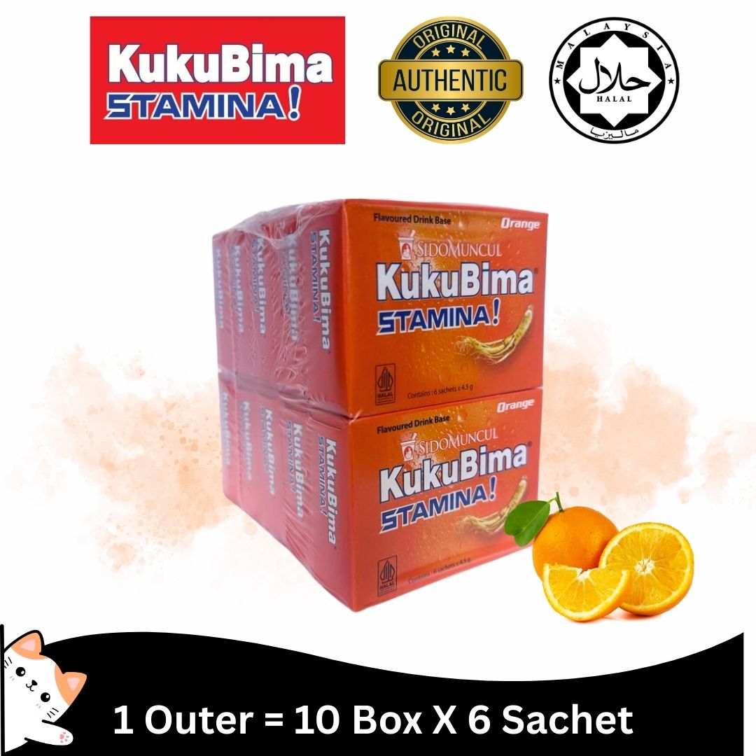 KukuBima Energy Drink – 100% Authentic – 1 Outer (10 Boxes x 6 Sachets ...