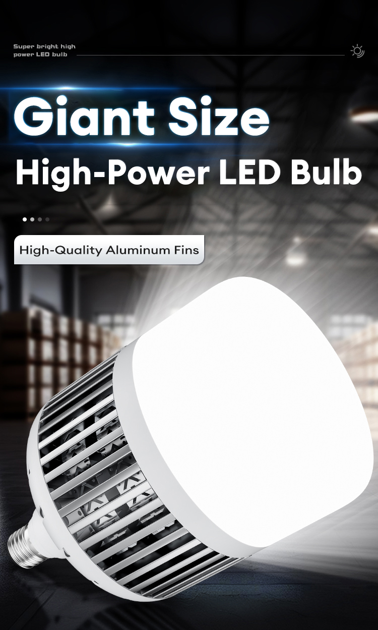 Lampu LED Berkuasa Tinggi Reka Bentuk Sirip Penyejuk Cahaya Putih ...