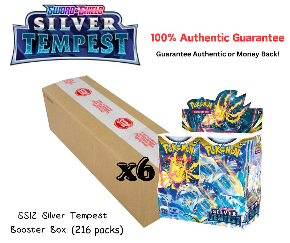 Pokémon TCG Sword & Shield: Silver Tempest – Booster Box Case (Factory ...