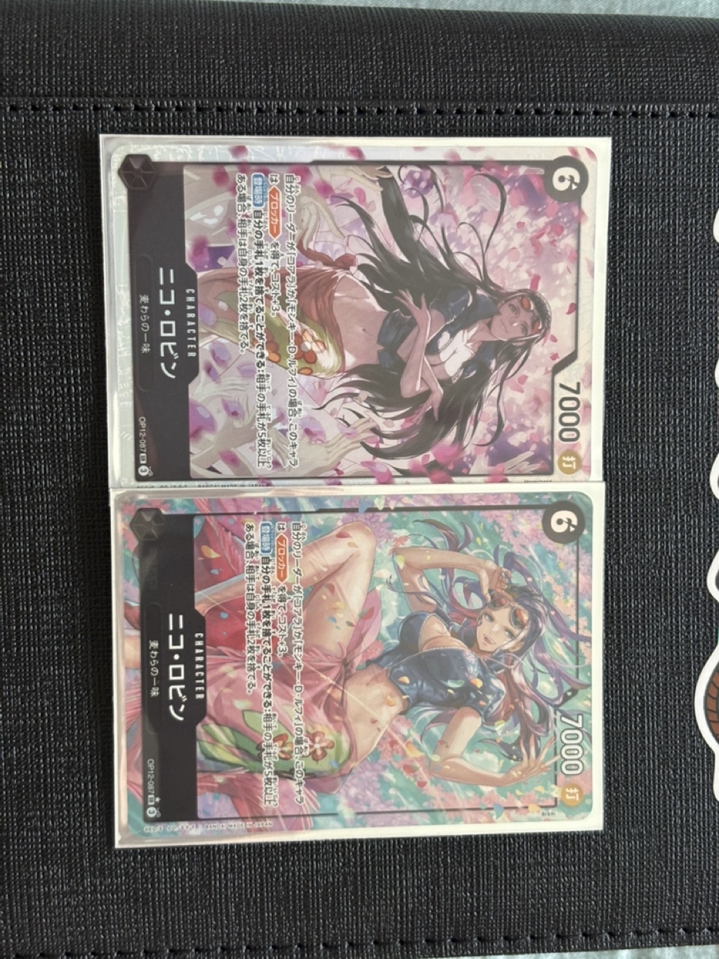 Original One Piece Nico Robin Card Sr and Sr AA（1set and Card holder ...