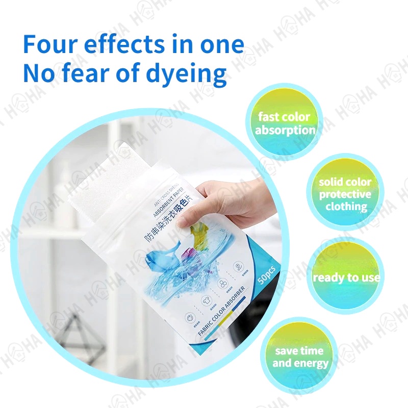 【Big Pack 48pcs】 Anti Dye Sheet Mix Color Proof Absorption Sheet Anti ...