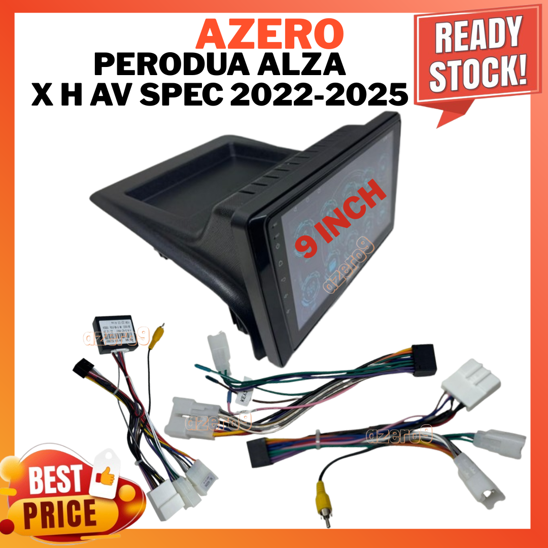 Android Player Casing 9" Perodua Alza X H AV SPEC 2022-2025 FULL COVER ...